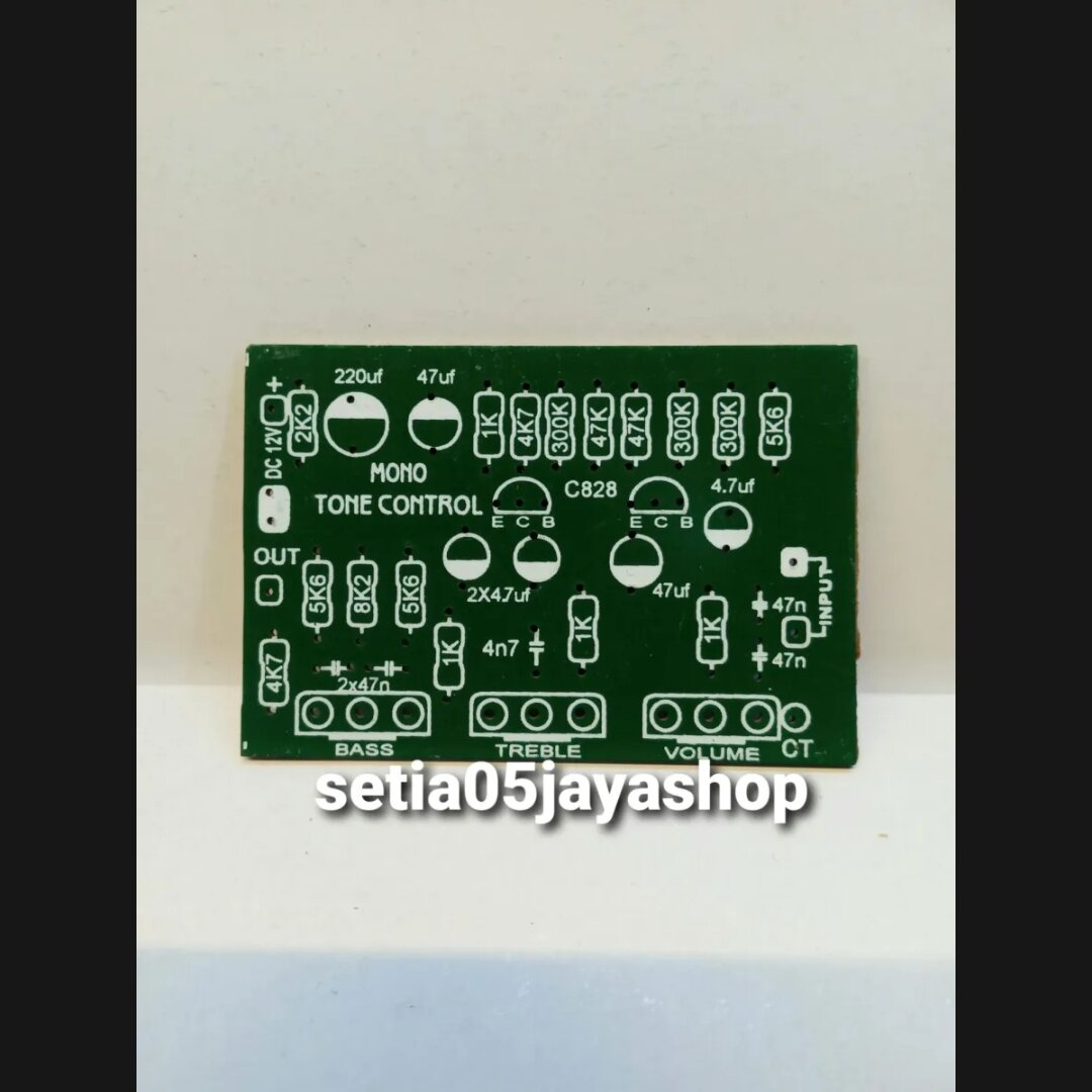 pcb tone control mono 2 transitor | Lazada Indonesia