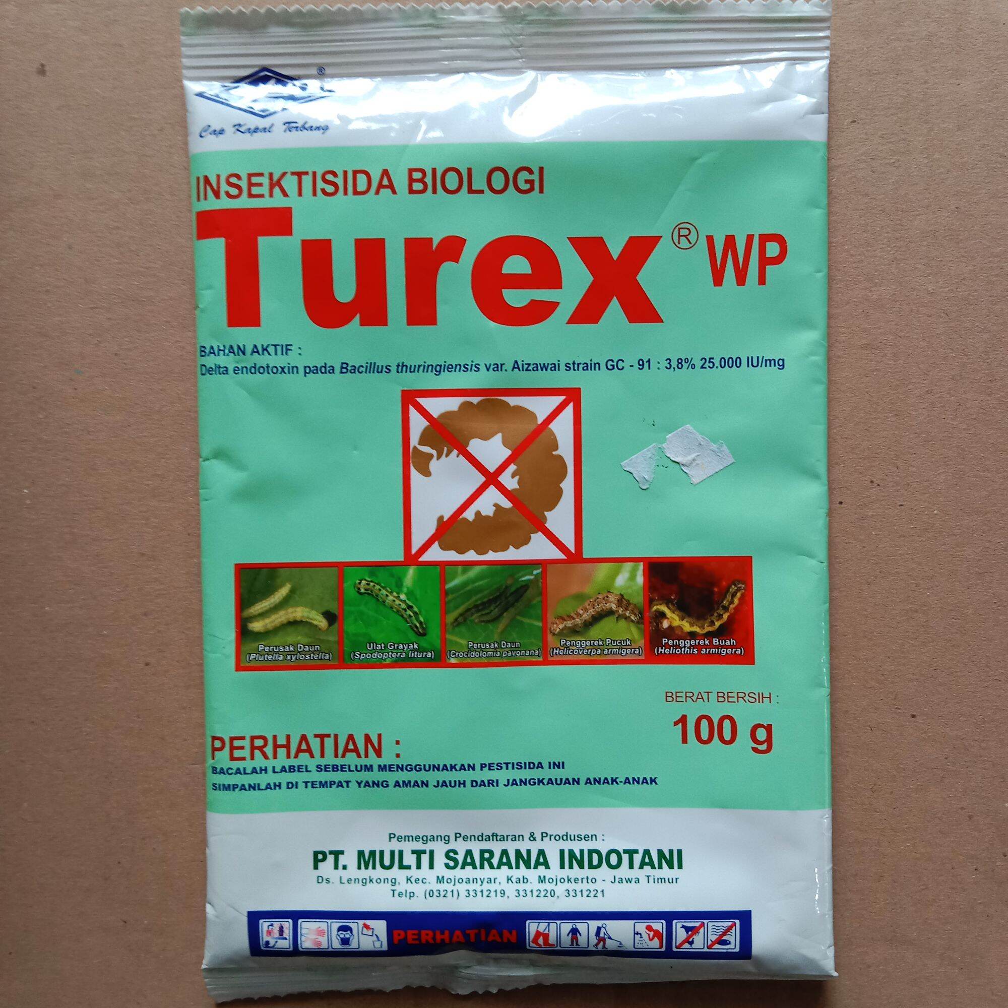 Insektisida Biologi TUREX Wp. Berat 100gr | Lazada Indonesia