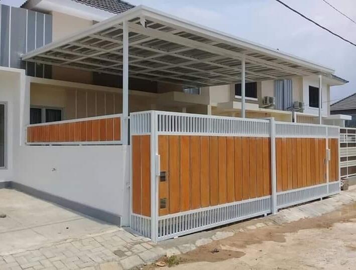 canopy singalum spandek rangka besi hollow galvanis | Lazada Indonesia