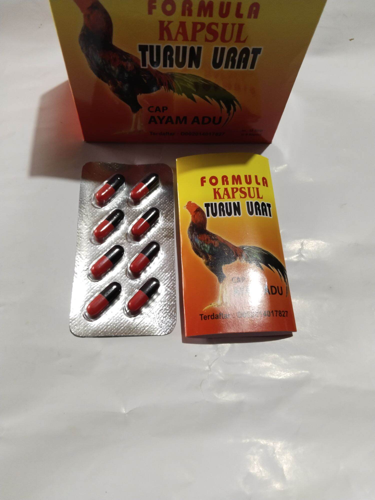 Formula kapsul turun urat ayam aduan original | Lazada Indonesia