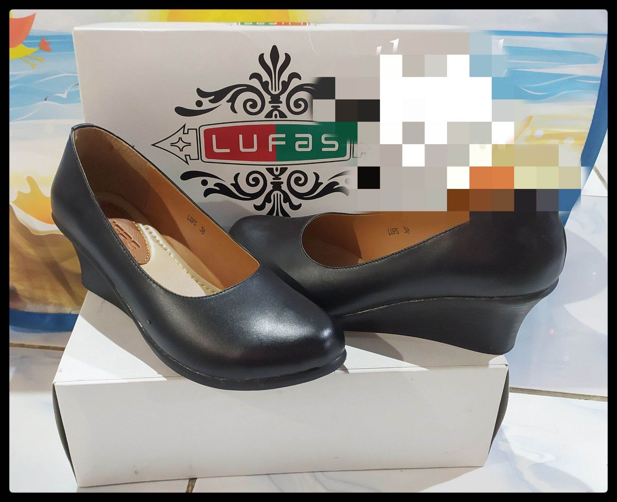 sepatu dinas wedges lufas kulit original pia persit jala ikkt ...