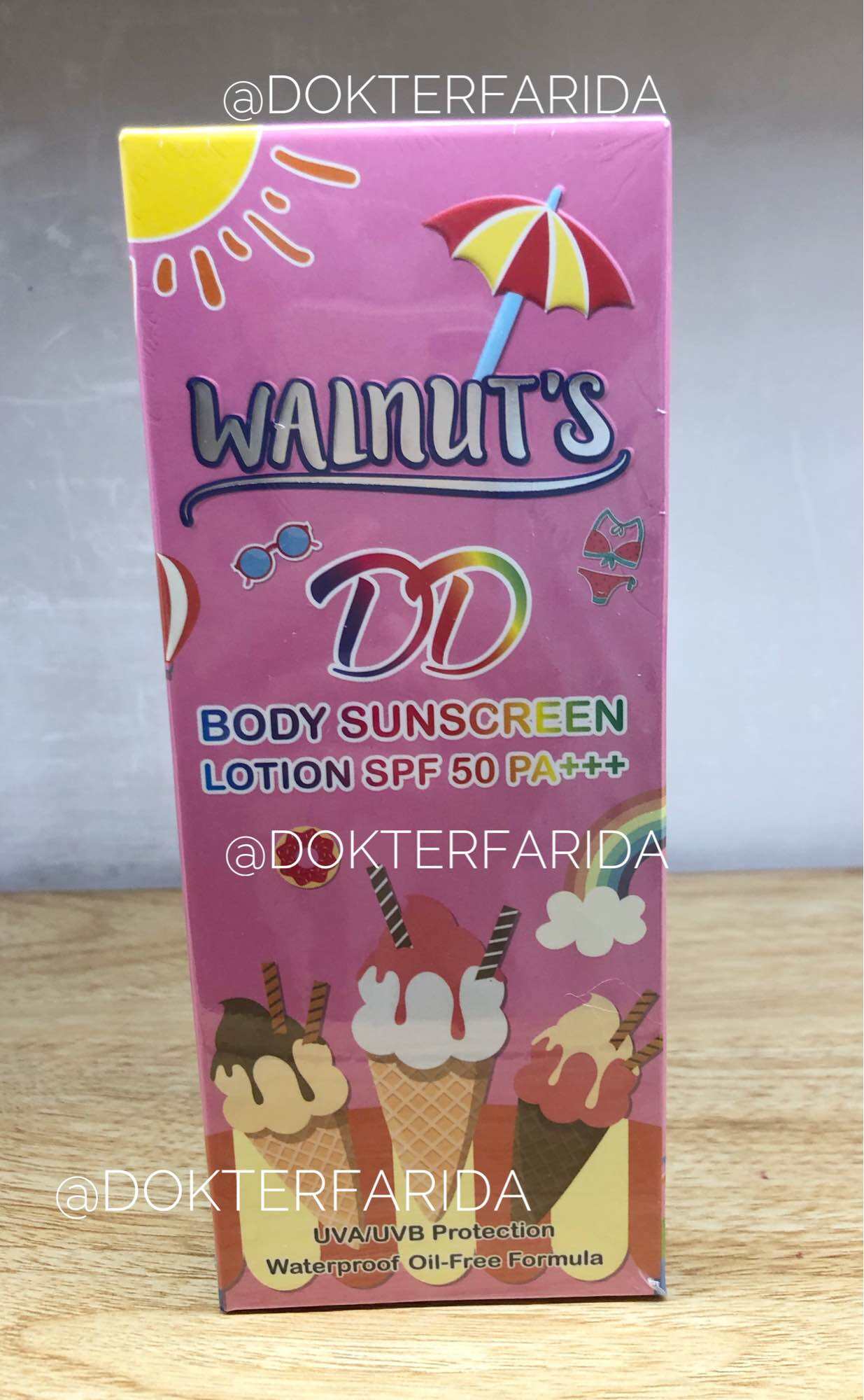 WALNUTS DD Body Sunscreen Lotion SPF 50 PA+++ Original Thailand ...
