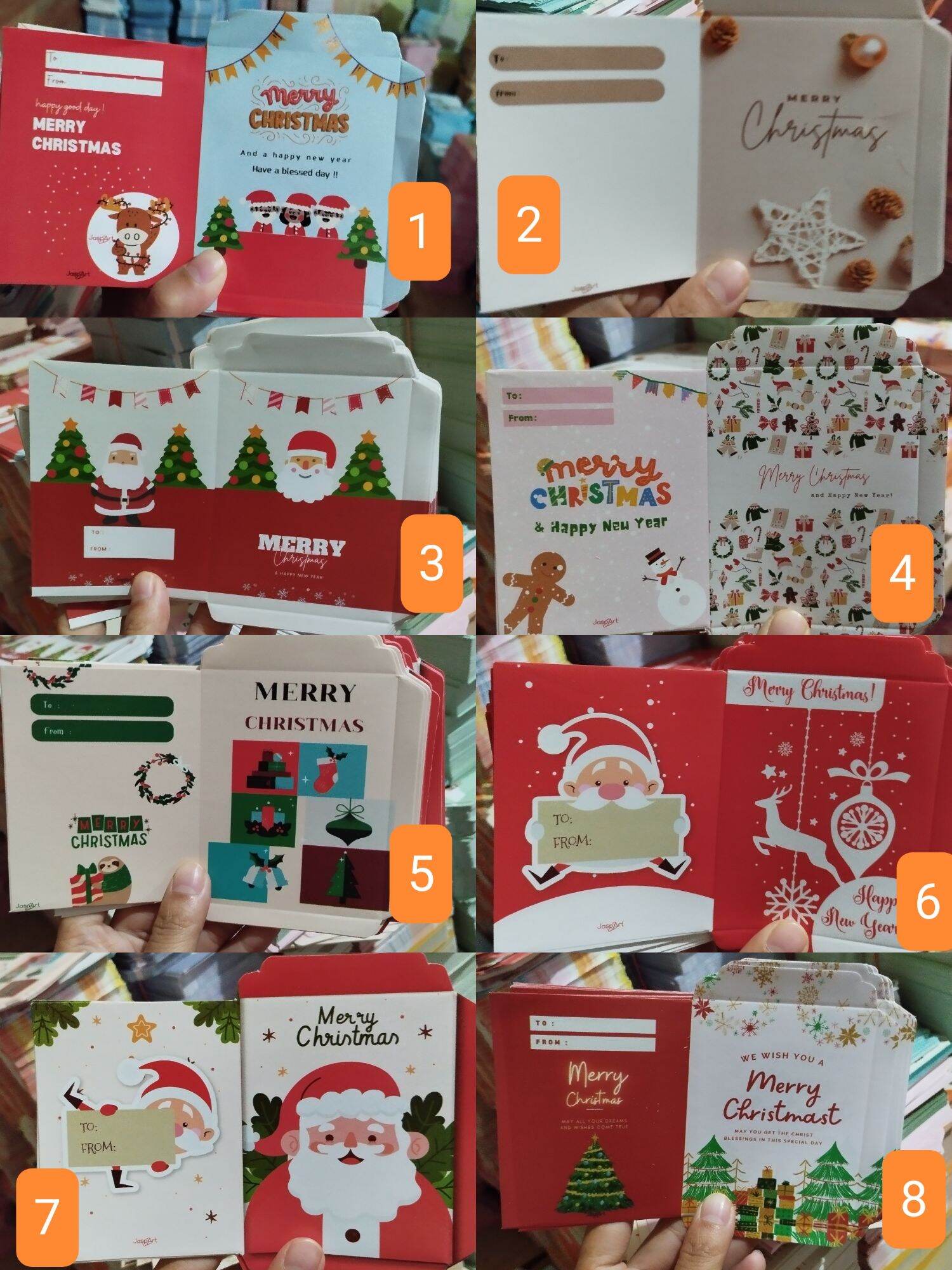 (isi 10 pcs) Amplop Natal Size Sedang New 2023 siap pakai | Lazada ...
