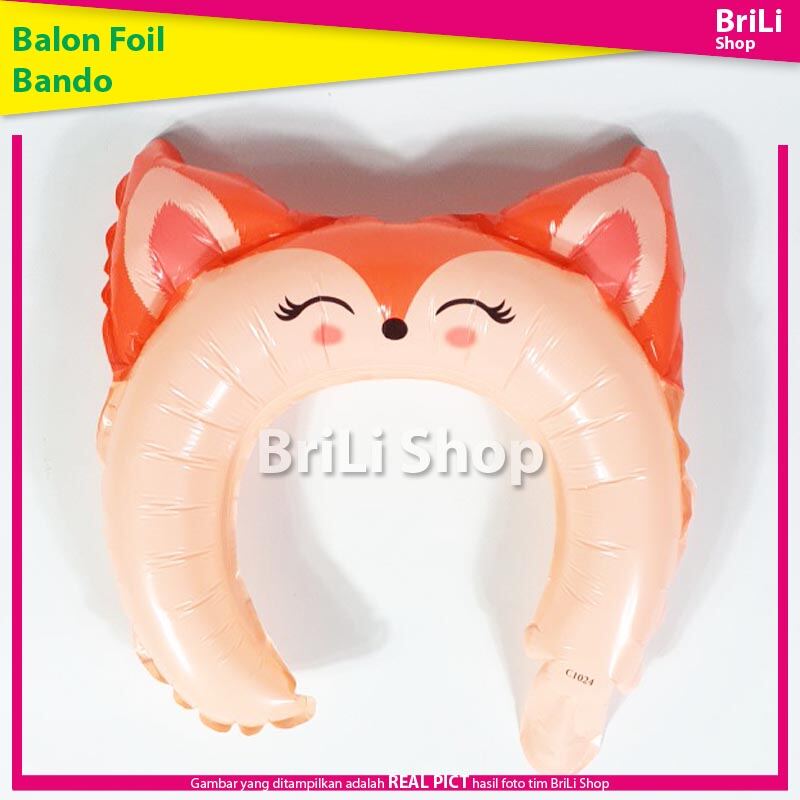 Balon Foil Bando Karakter Hewan Rubah Binatang Animal Fox | Lazada ...