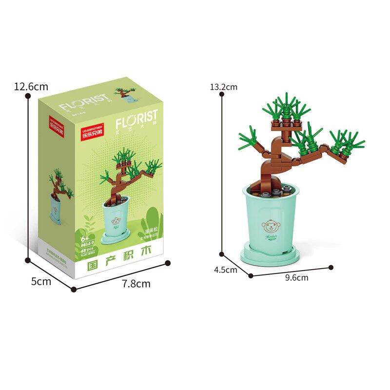 Mainan Block Lego Mini Brick Vas Bunga / DIY Model Susun Balok / Mainan ...