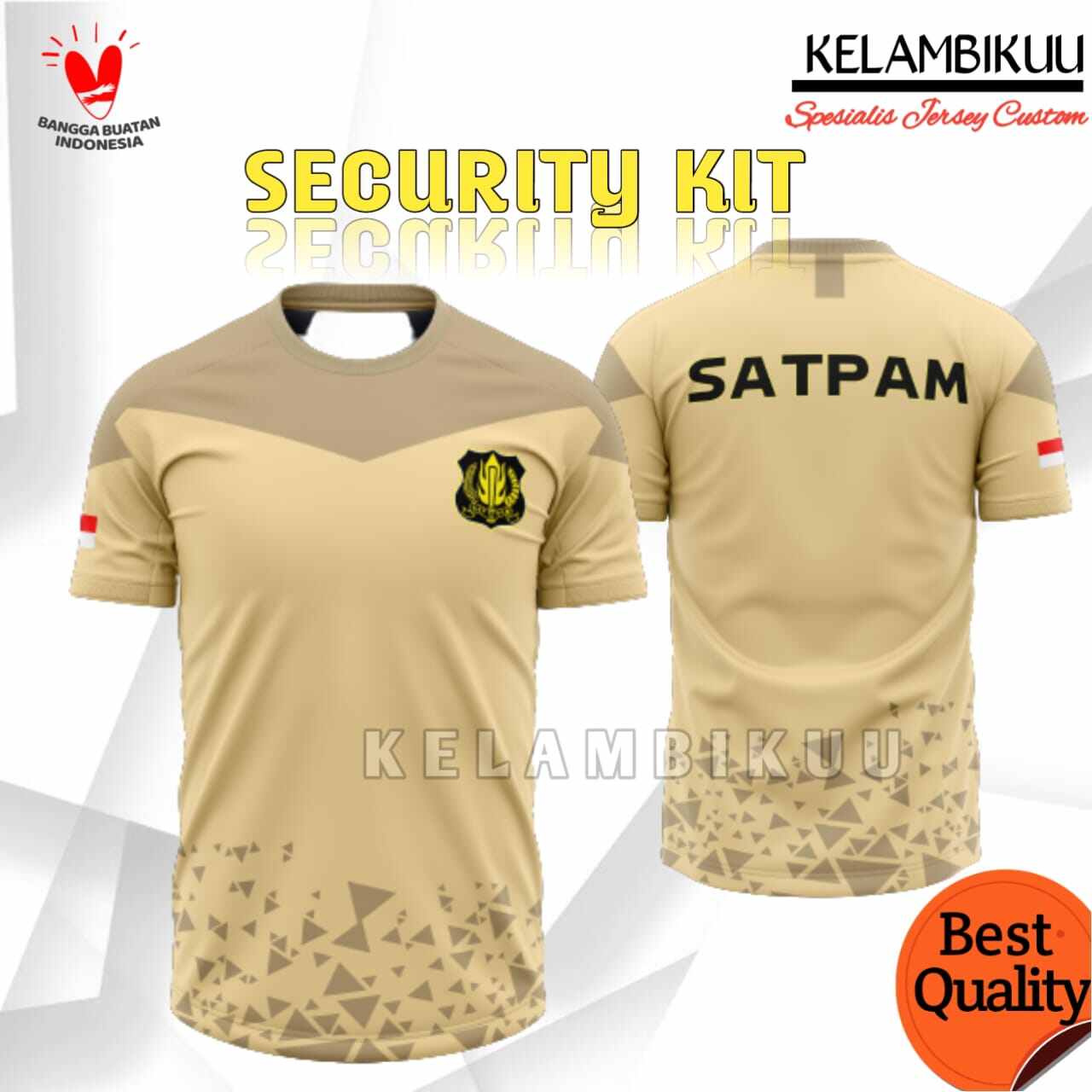 JERSEY SATPAM INDONESIA/JERSEY SECURITY/BAJU KAOS SATPAM SATUAN ...