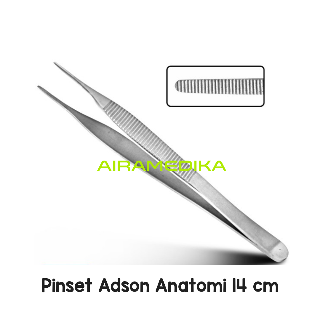 Pinset Adson Anatomi 12 cm Stainless Steel - Pinset Adson Splinter 12cm ...