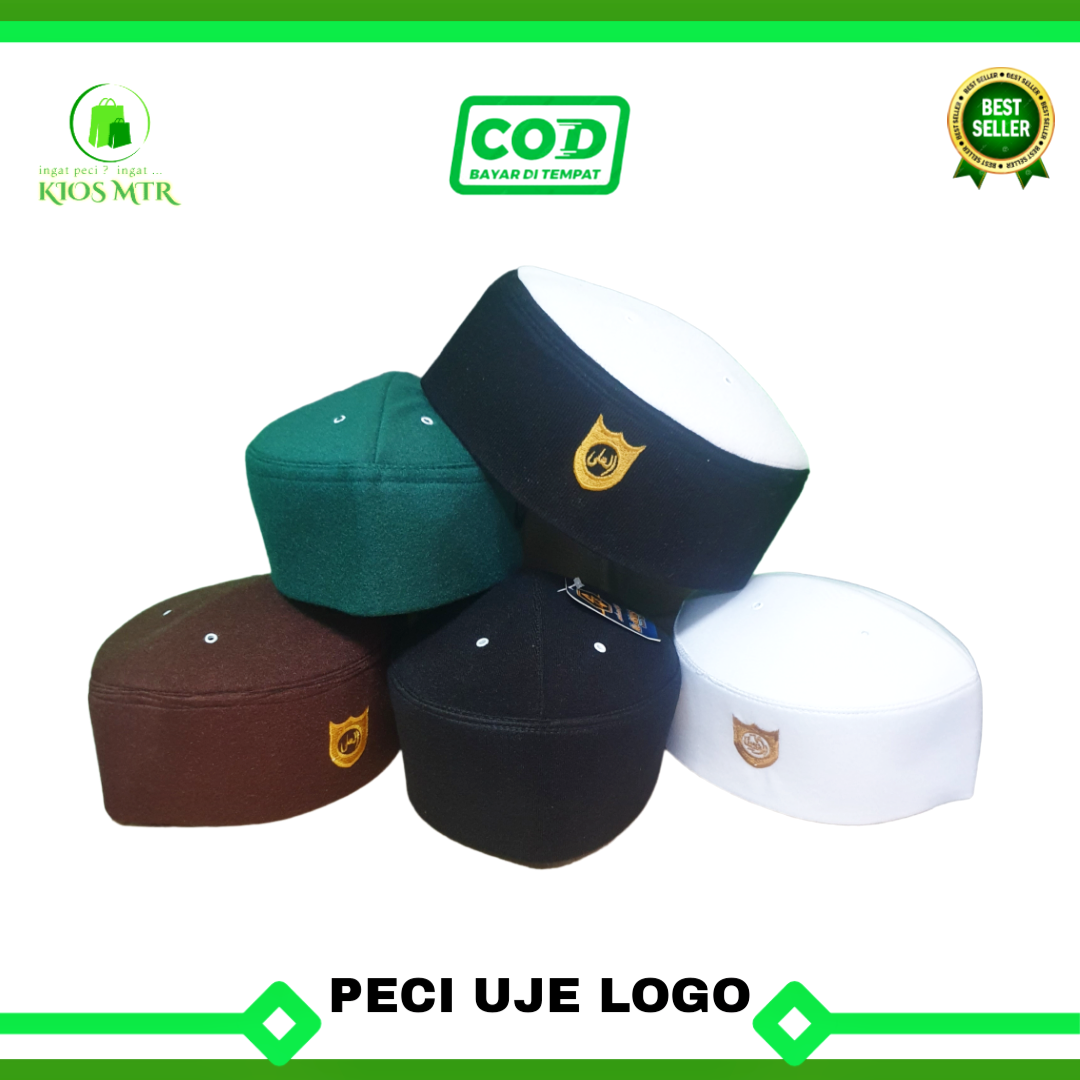 Peci UJE LOGO , Kopiah Uje Logo , Songkok Uje Logo , Peci Haji , Kopiah ...