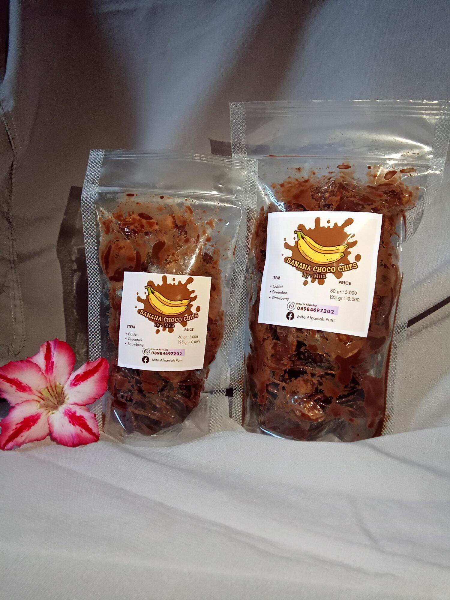 Banana choco chips/ kripik pisang coklat/ coklat lumer / coklat ...