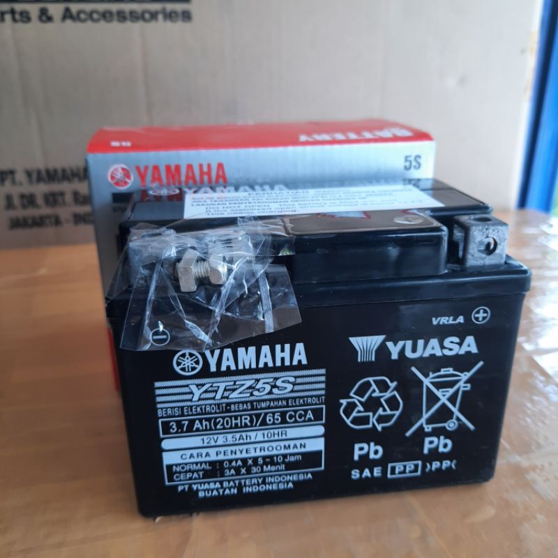 Aki kering ytz 5s aki kering original Yamaha aki motor asli Yamaha ...