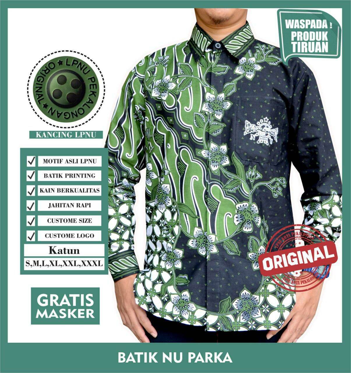 Batik NU Nawaka Kemeja Batik NU Nawaka Kemeja NU Nawaka Batik NU ...