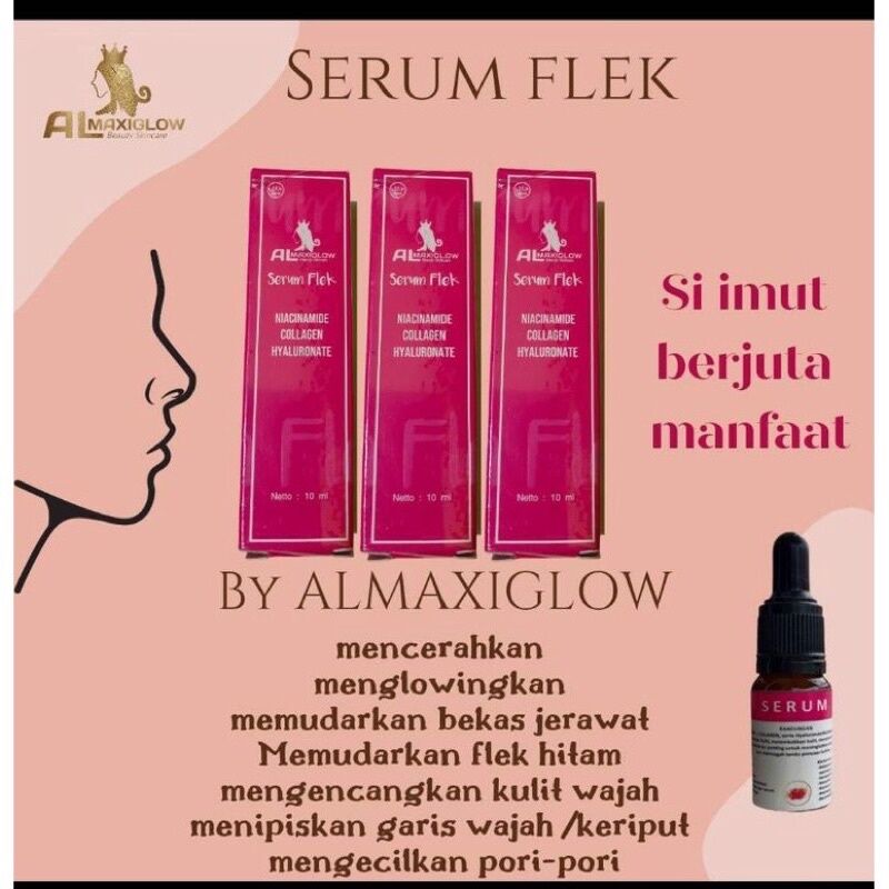 Serum Flek al maxi glow kemasan kotak SERUM FLEK ALMAXIGLOW serum ...