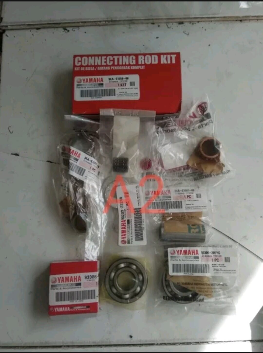 CONECTING ROD stang rot rud rut seher piston tiang sokar set bearing rxk rxking rx king 3KA asli ...
