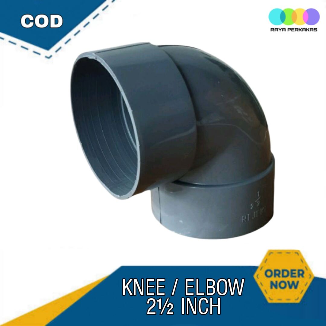 KNEE KENI L ELBOW PVC 2 1/2 AW - FITTING PIPA 2½ AW SAB TEBAL KUAT ...