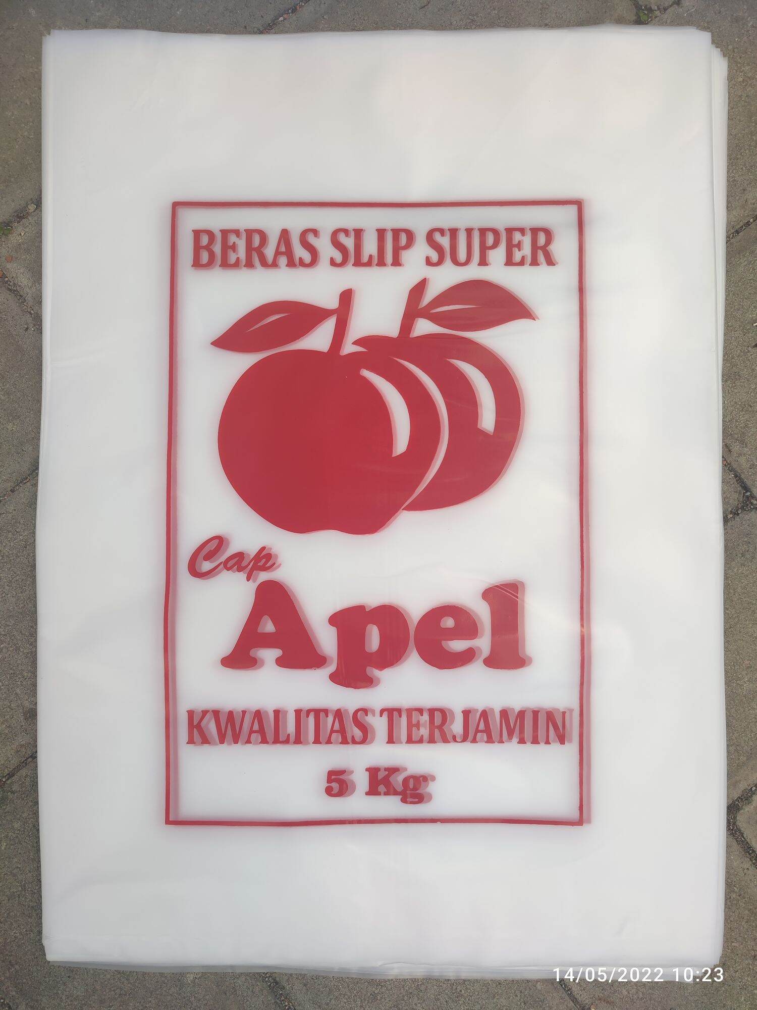 Plastik beras 5 kg cap Apel isi 100 lembar (HD 05,25) | Lazada Indonesia