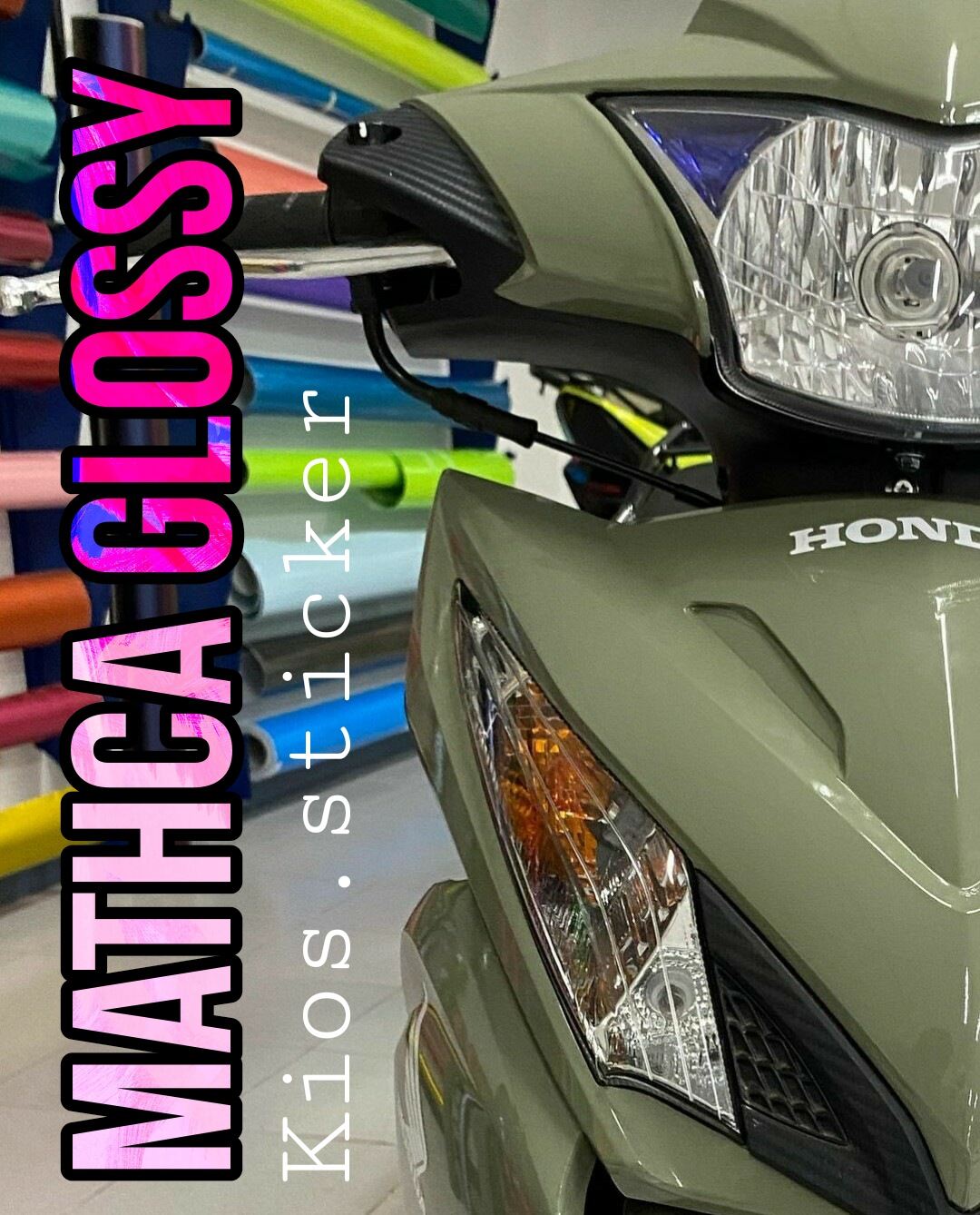 Stiker Skotlet Warna Hijau Matcha Glossy Doff Sticker Soft Green Pastel | Lazada Indonesia