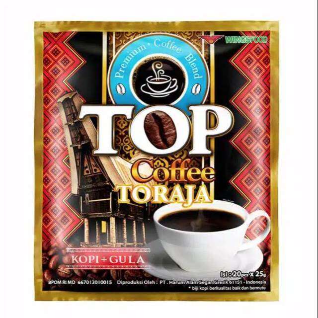 Kopi Top Coffee Toraja Kopi + Gula 12 Sachet | Lazada Indonesia