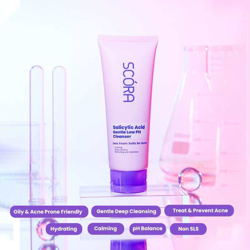 SCORA 1% Salicylic Acid & D-Panthenol Gentle Low pH Cleanser 100ml ...