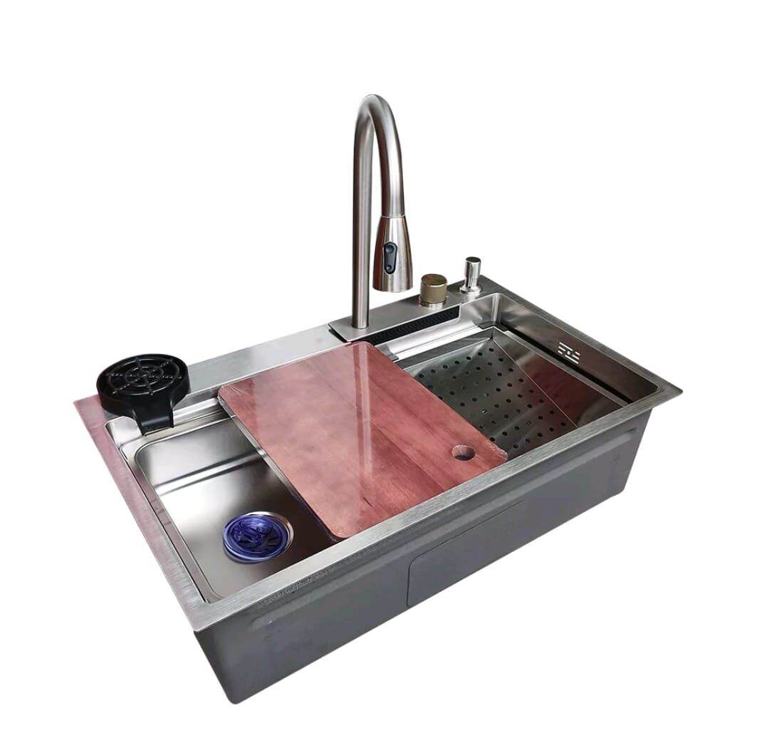 Kitchen sink hitam 7545 luxury / Modern sink black model ICHSAN ...