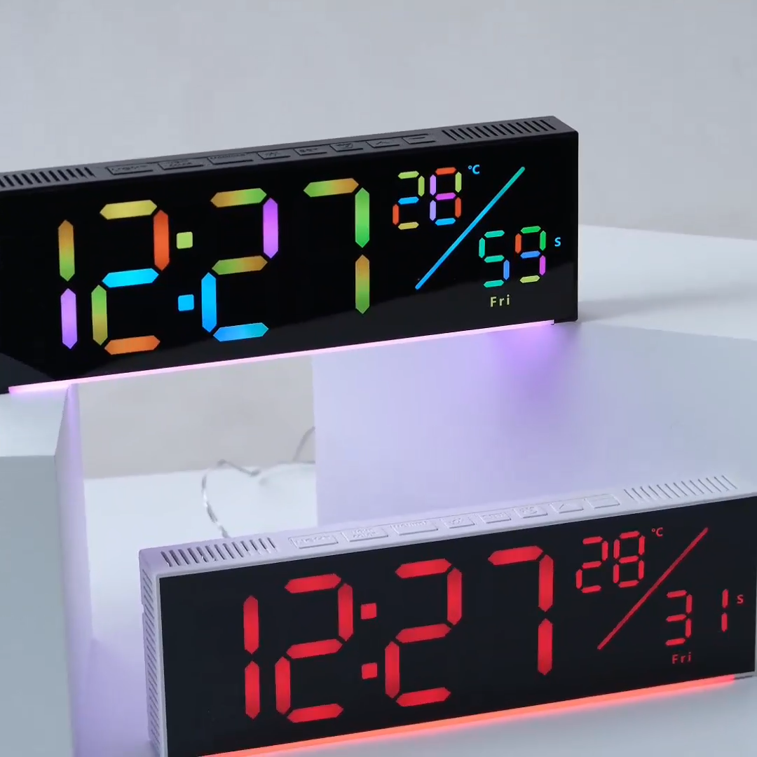 Sonifer Jam Dinding Timer Digital RGB Bisa Ubah Warna LED via Remote 28 ...