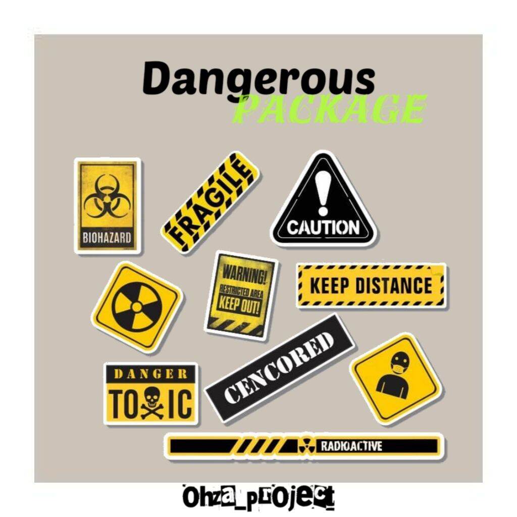 DANGER STIKER AESTHETIC STICKER CASE HANDPHONE LAPTOP TUMBLR BUJO WALL ...