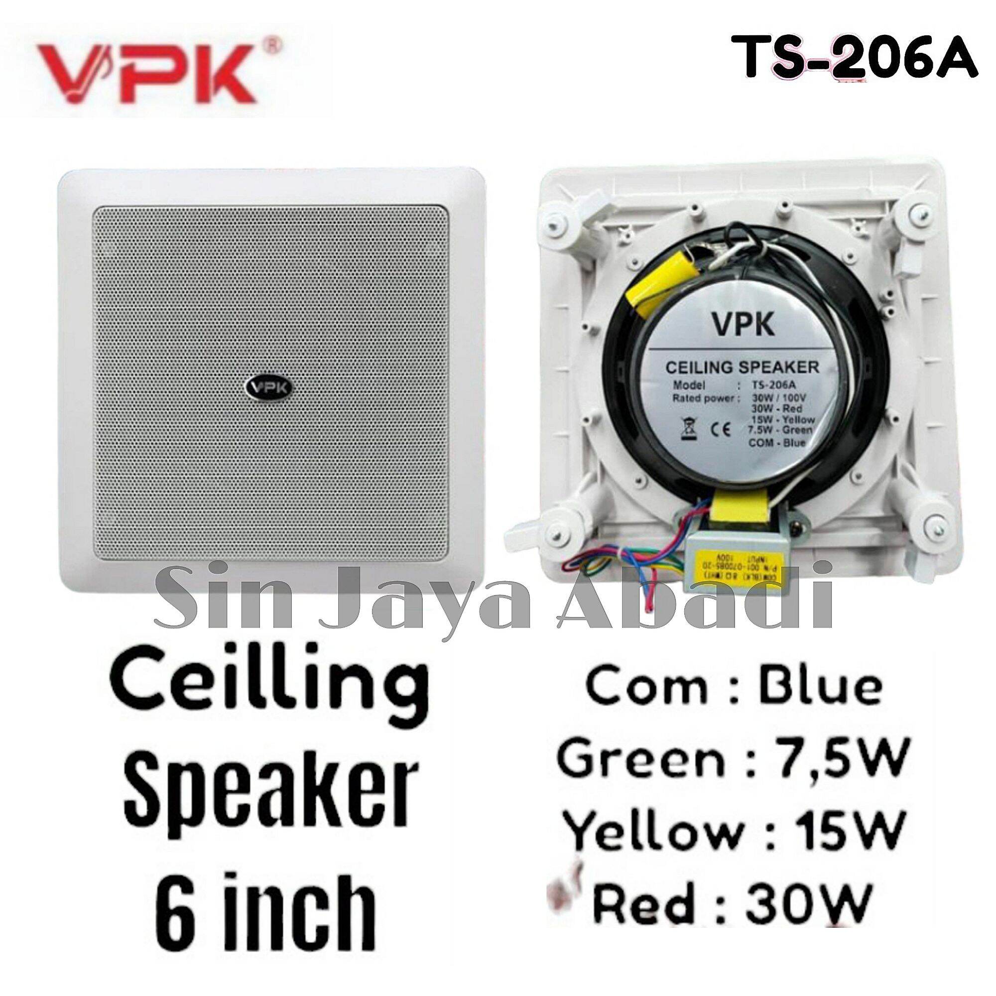 Speaker Ceiling VPK TS 206A Original 6 inch Speaker Plafon TS 206 A | Lazada Indonesia