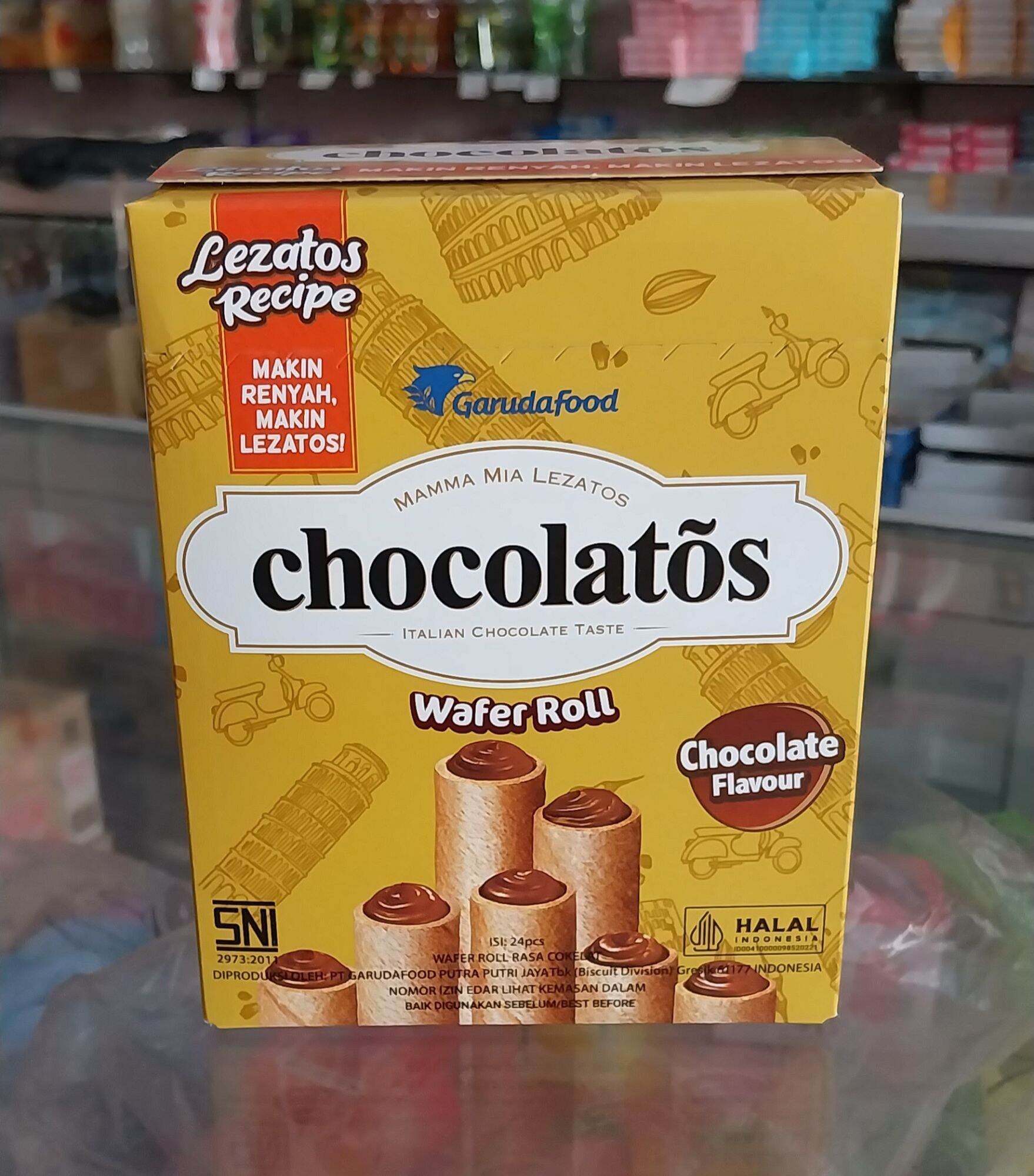 Cocolatos wafer Roll garuda food 1box chocolatos | Lazada Indonesia