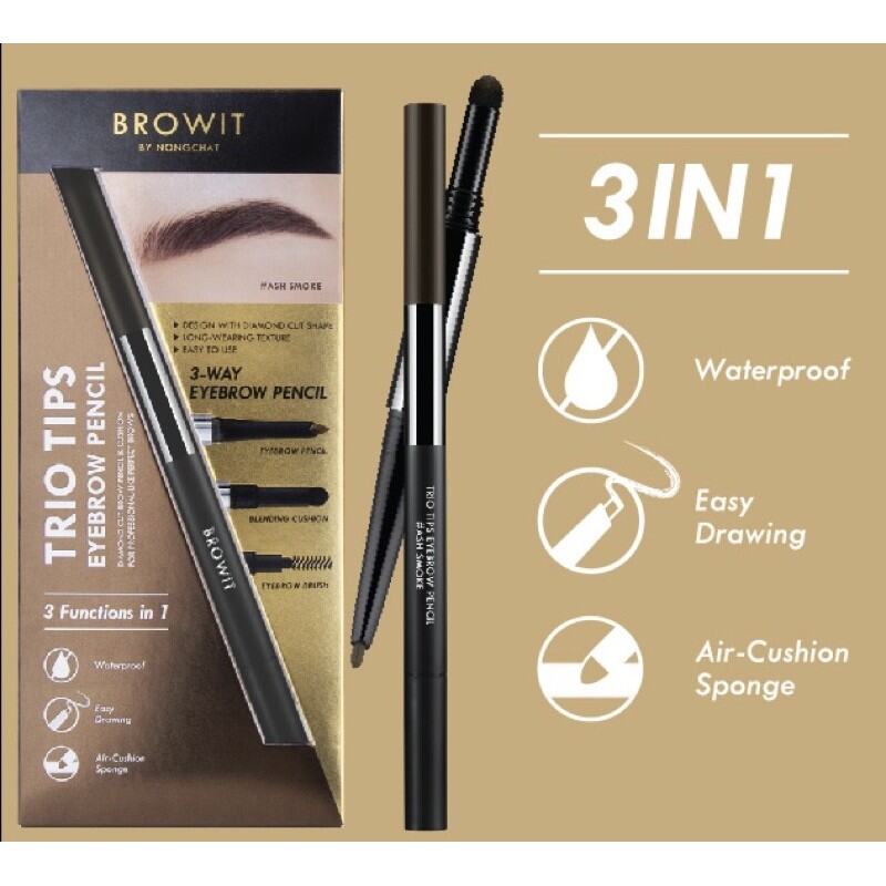 (READY) Browit trio tips eyebrow pencil Browit by nongchat | Lazada ...