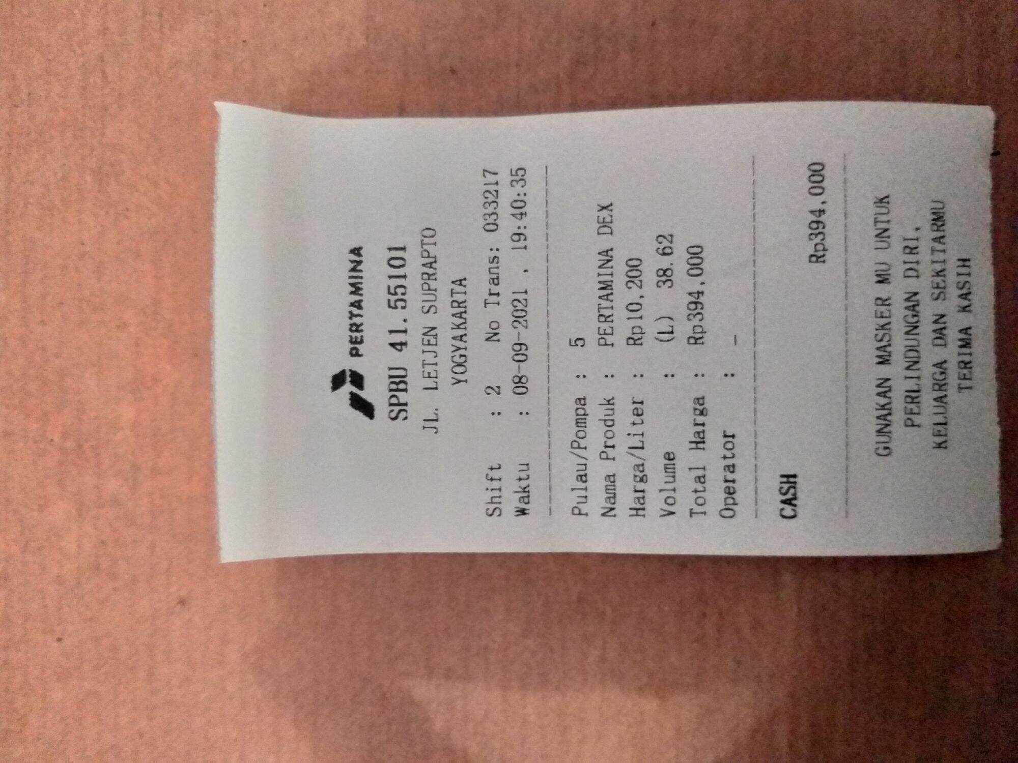 Cetak Struk Bensin, Resto, Belanja | Lazada Indonesia