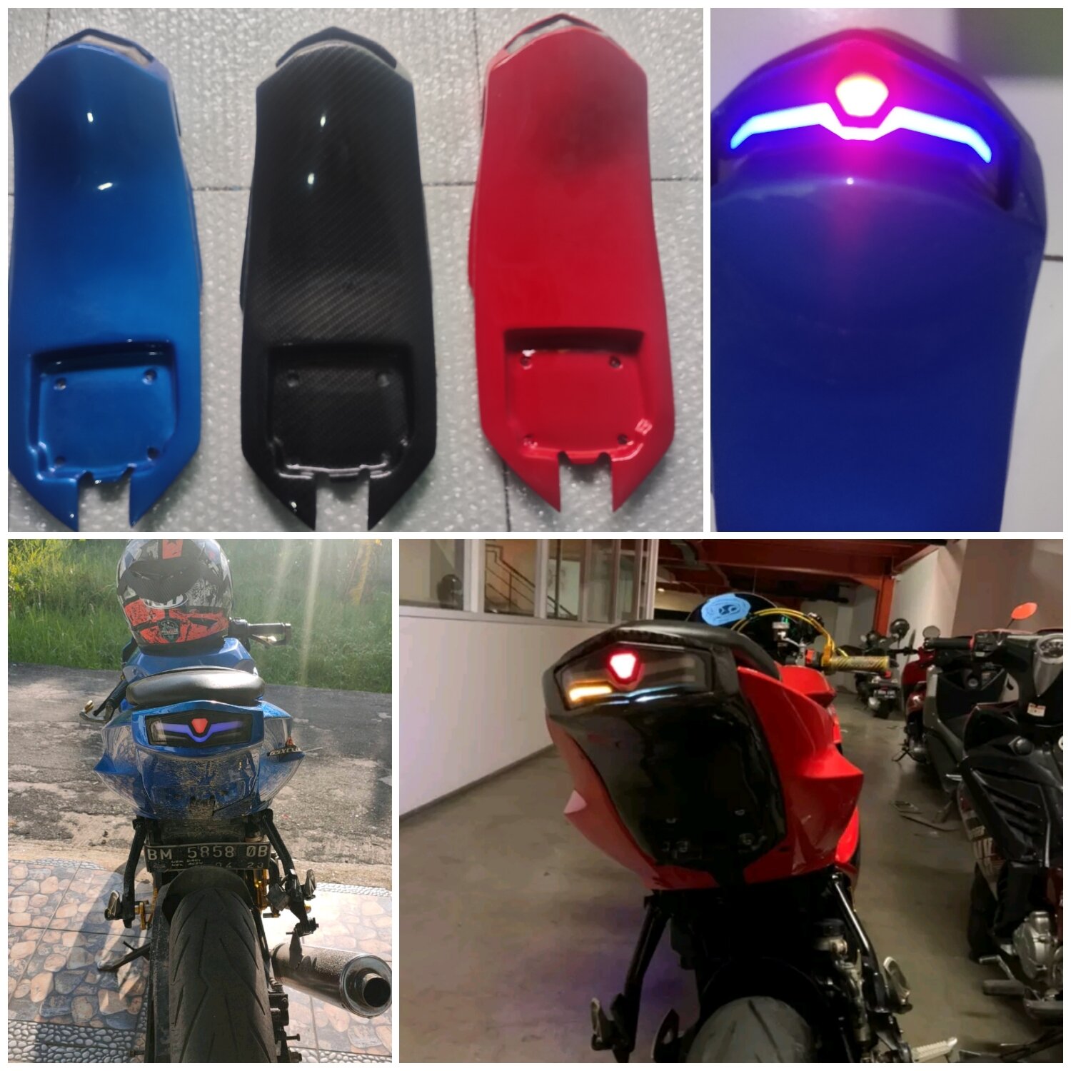 UNDERTAIL SUZUKI GSX R150 FENDER GSX 150R LAMPU 3 IN 1 LED | Lazada ...