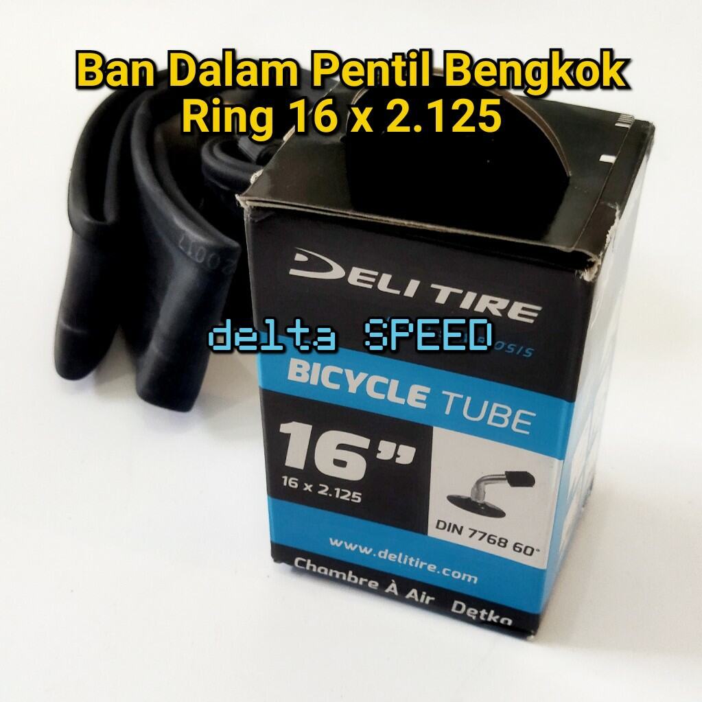 Ban Dalam 16 x 2.125 Pentil Bengkok - Sepeda Listrik - Gowes - Deli Tire 16x2.125 | Lazada Indonesia