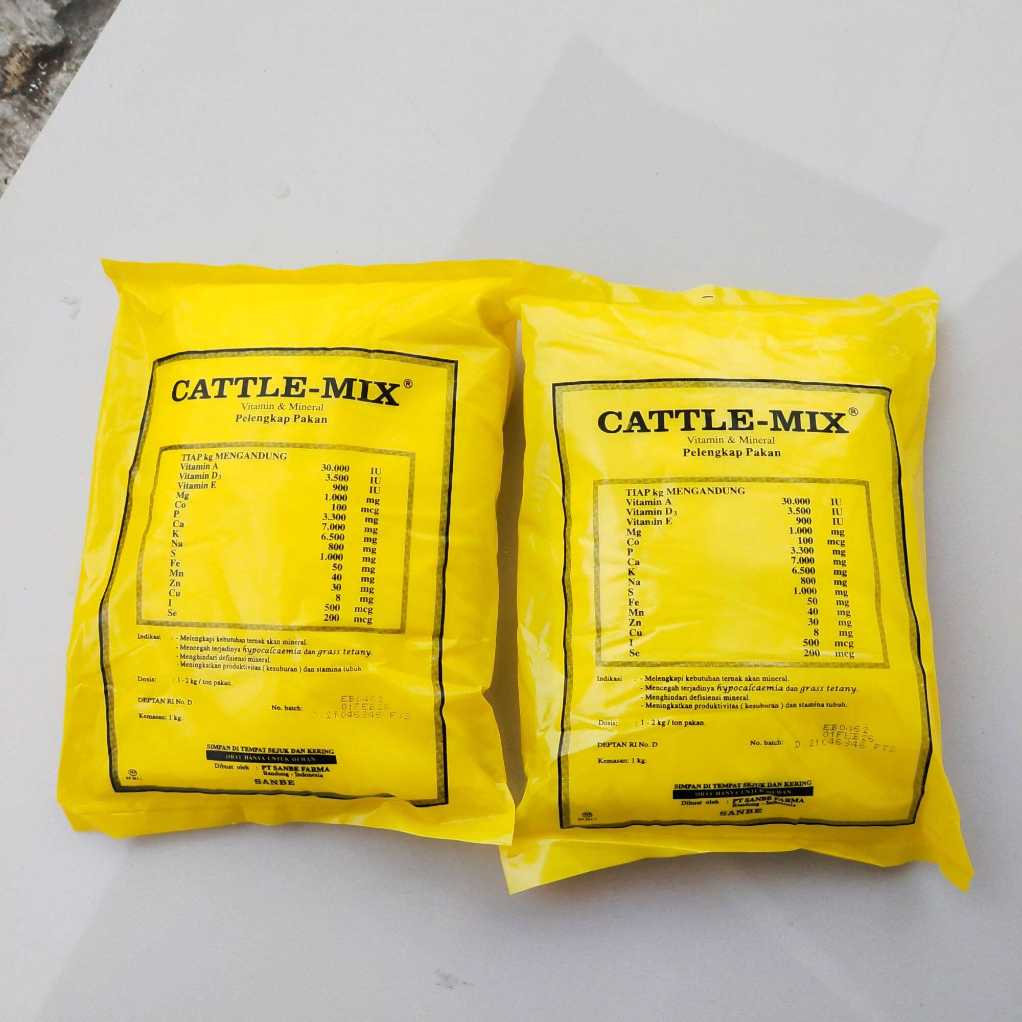 Premix CattleMix Sanbe Cattle mix mineral calsium Penggemukan hewan ...