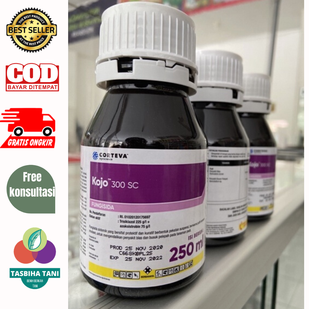 KOJO Fungisida Sistemik Padi Azoxystrobin Trisiklazol 300SC 250 ml ...
