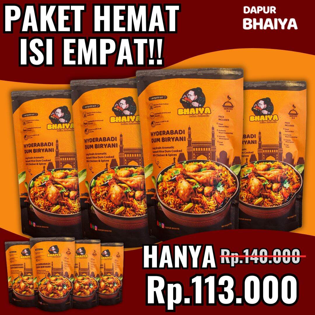 Paket Hemat isi 4 Bhaiya Biryani | Lazada Indonesia Paket Hemat isi 4 Bhaiya Biryani | Lazada Indonesia