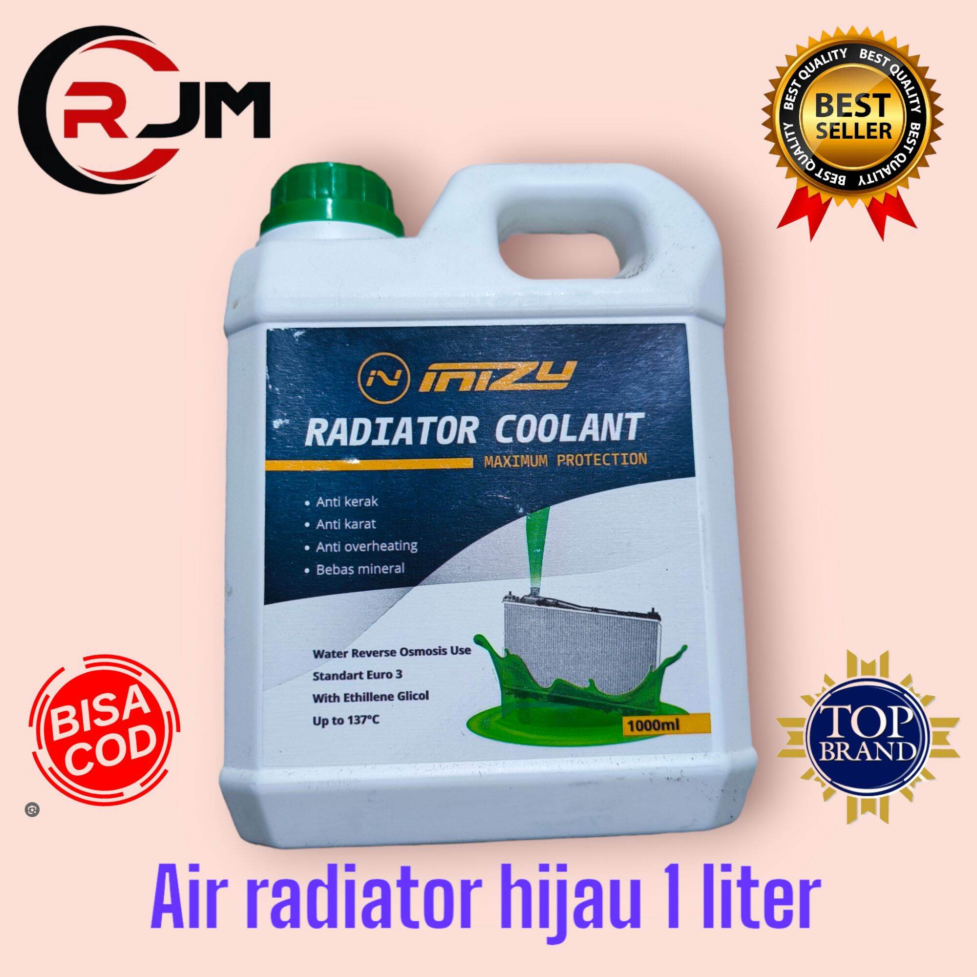 AIR RADIATOR HIJAU 1 LITER INIZU AIR RADIATOR 1 LITER HIJAU MOTOR MOBIL ...