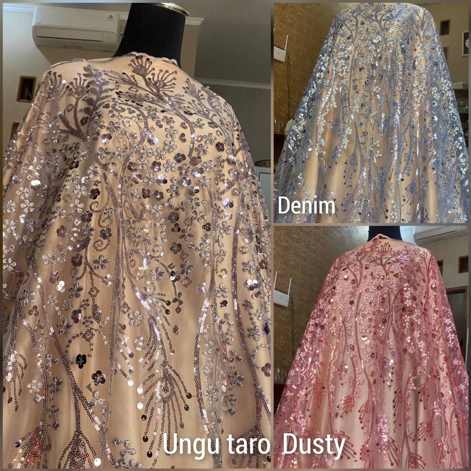 Kain/Bahan Tulle Sequin | Lazada Indonesia