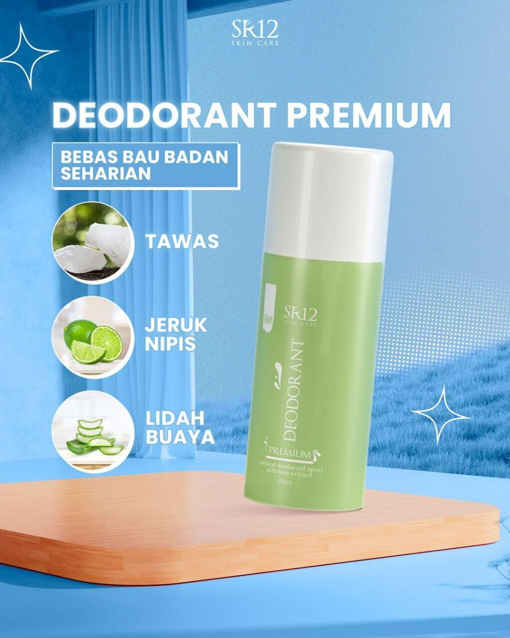 SR12 DEODORANT SPRAY PREMIUM 60ml SKIN CARE HERBAL HALAL VIRAL BPOM ...