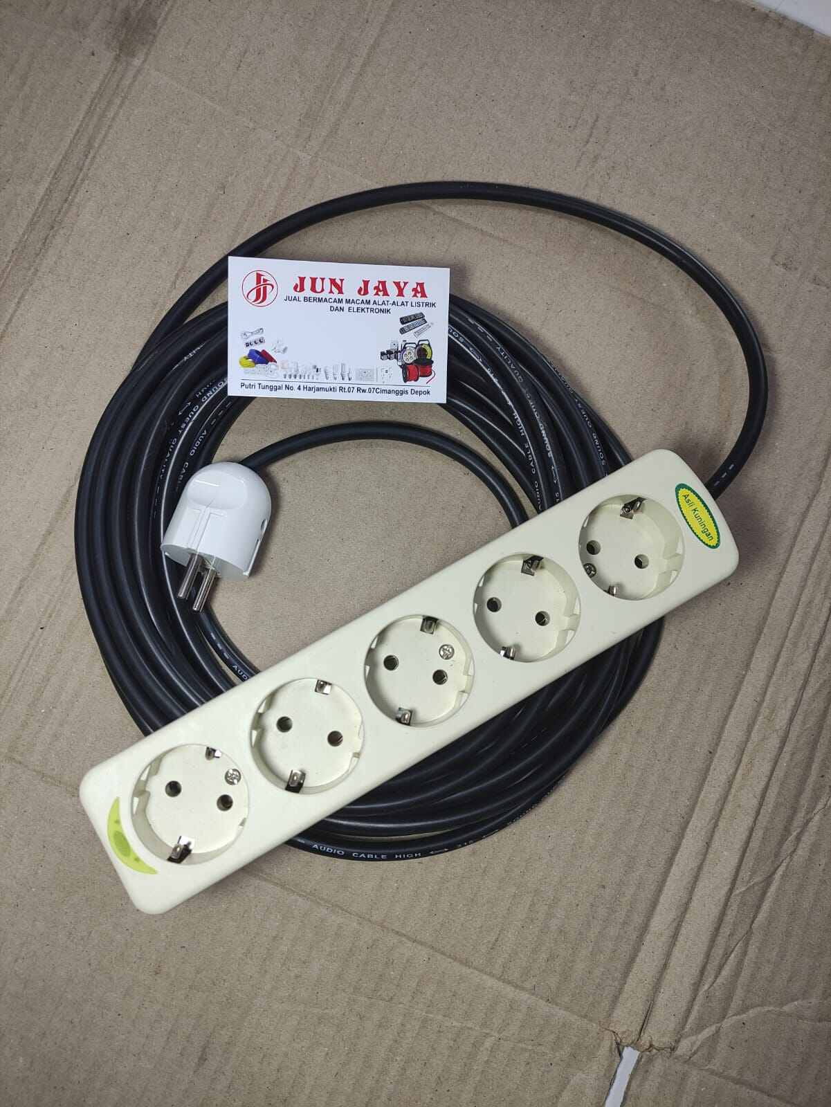 STOP KONTAK JADI RAKITAN KABEL 20METER SERABUT TEBAL TERMINAL KUNINGAN ...