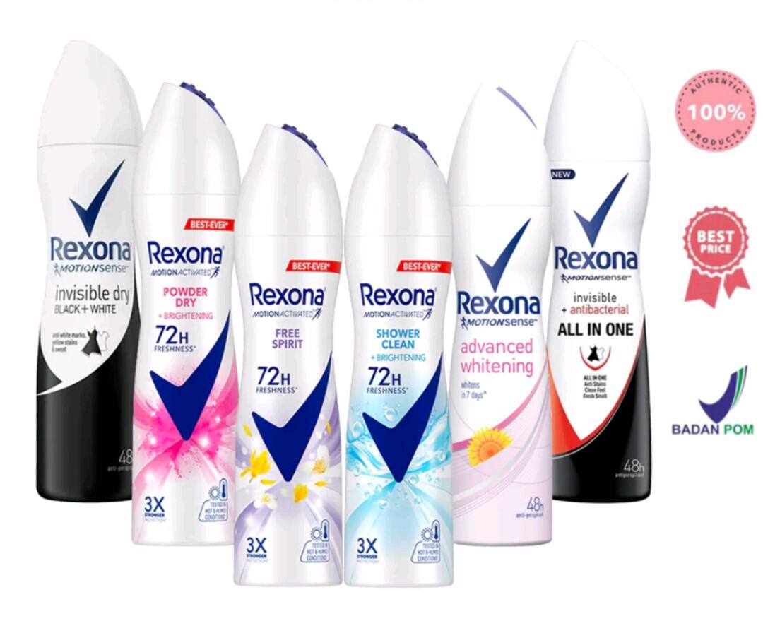 REXONA Women / Men Deodorant Spray 135ML | 150ml | Deodoran Spray Pria dan Wanita | Lazada Indonesia