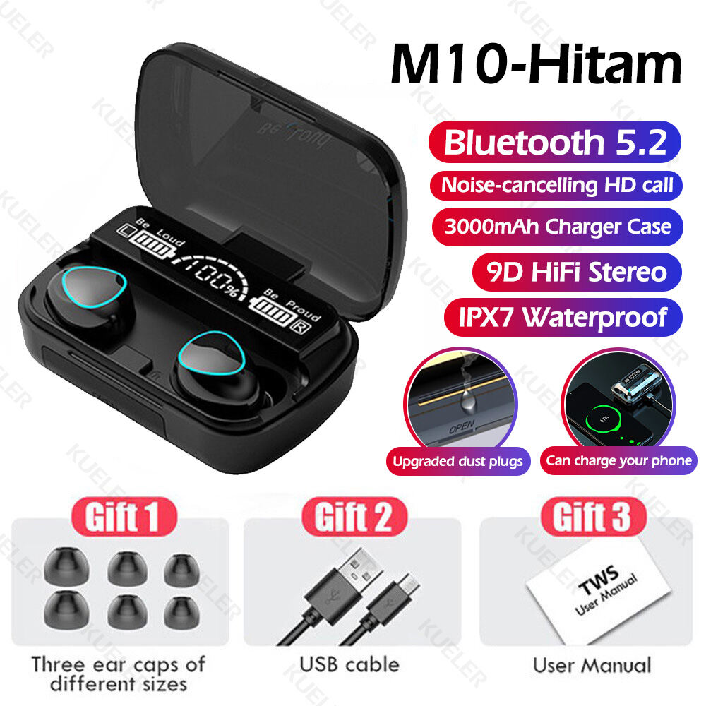 M10 TWS Gaming Headset Bluetooth 5.0 Touch Bluetooth Earbuds with Mic ...