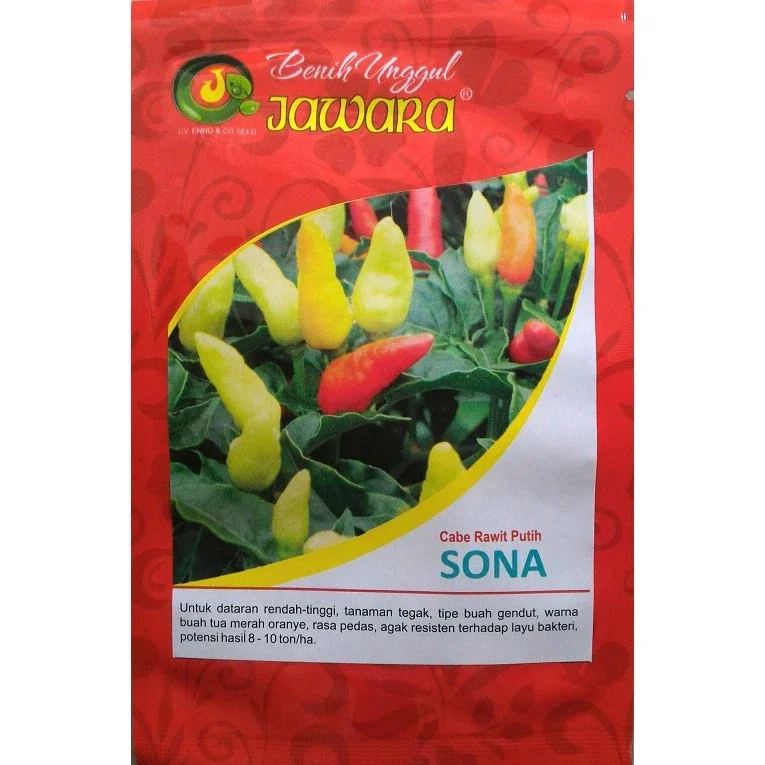 isi 100 butir benih cabe rawit SONA tipe ori produk asli jawara ...