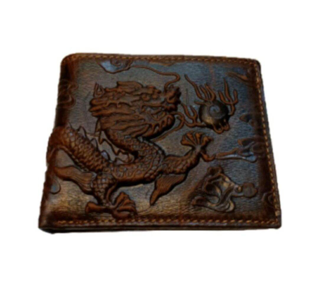 Dompet Kulit Asli Motif Macan dan Naga | Lazada Indonesia