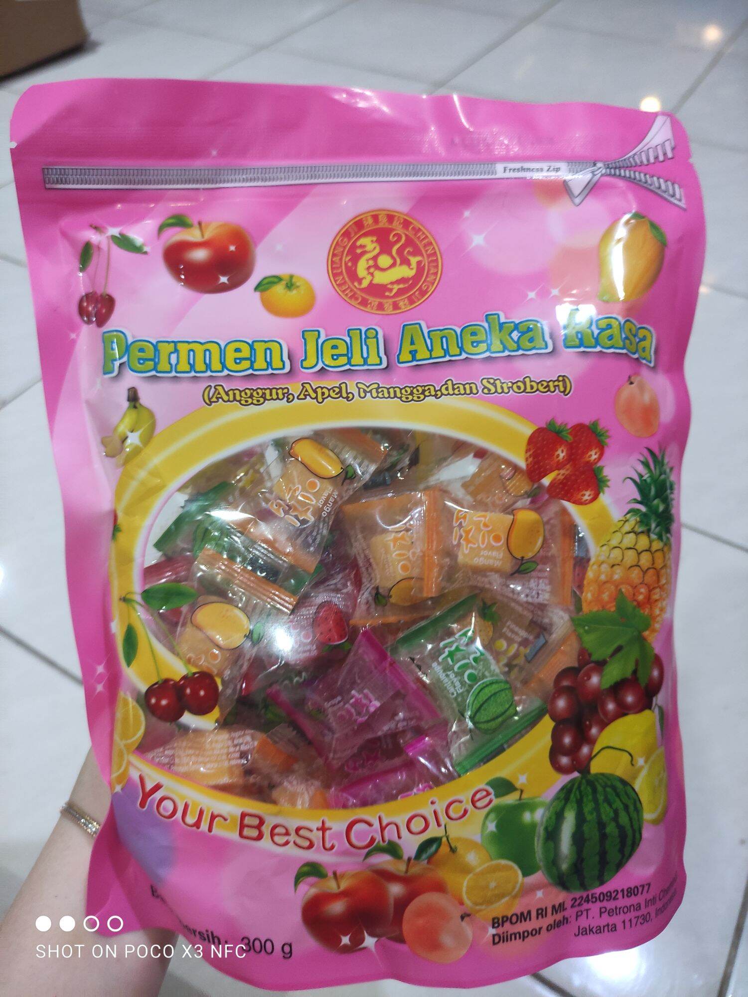Permen Jeli Lunak Aneka Rasa Buah /Candy Jelly Fruit Malaysia 300gram ...