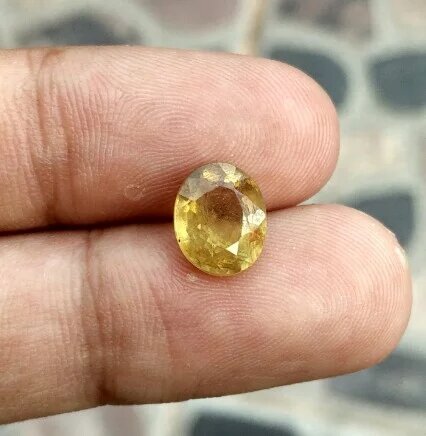 batu yakut yellow safir natural dari alam | Lazada Indonesia