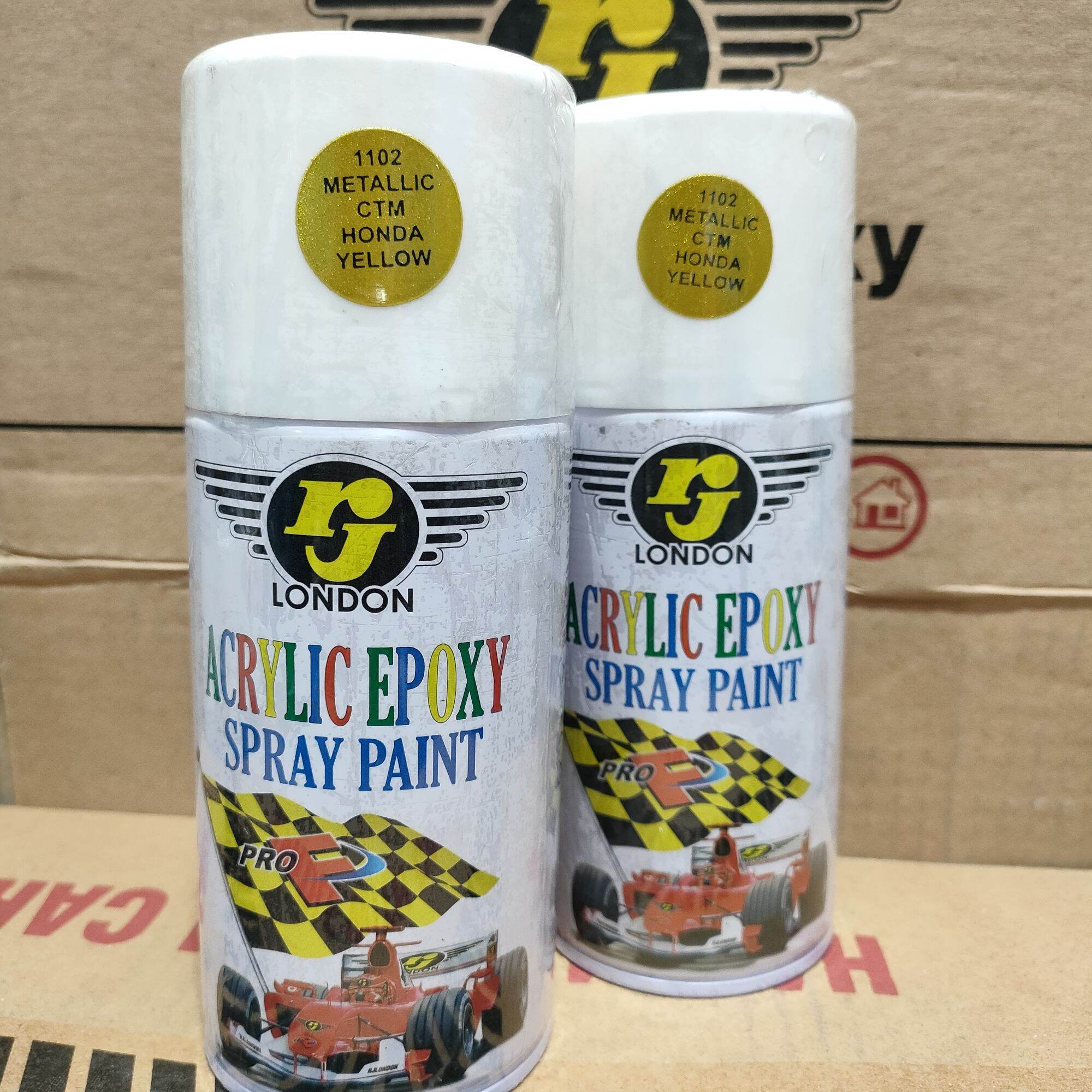 Pilok Pilox Cat Semprot RJ 300cc Metallic Ctm Honda Yellow 1102 Kuning ...