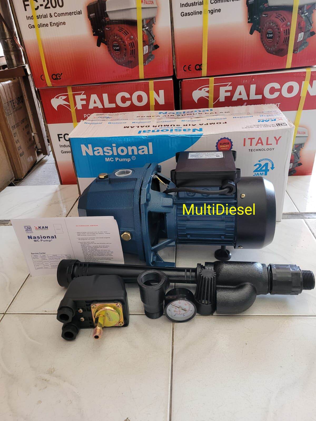 Pompa Air jetpump sumur Dalam NASIONAL MC PRO 375watt |kedalaman ...