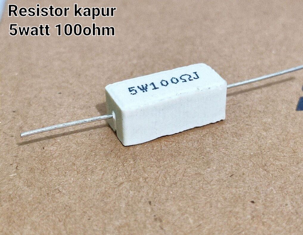 10 PCS RESISTOR KAPUR 5 WATT 100 OHM | Lazada Indonesia