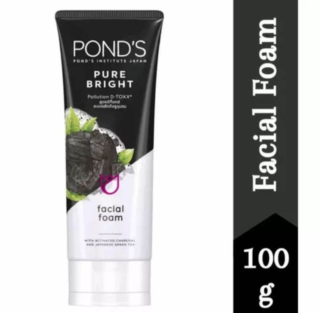 Ponds Facial foam sabun muka pure bright Dtoxx With Activecharcoal ...