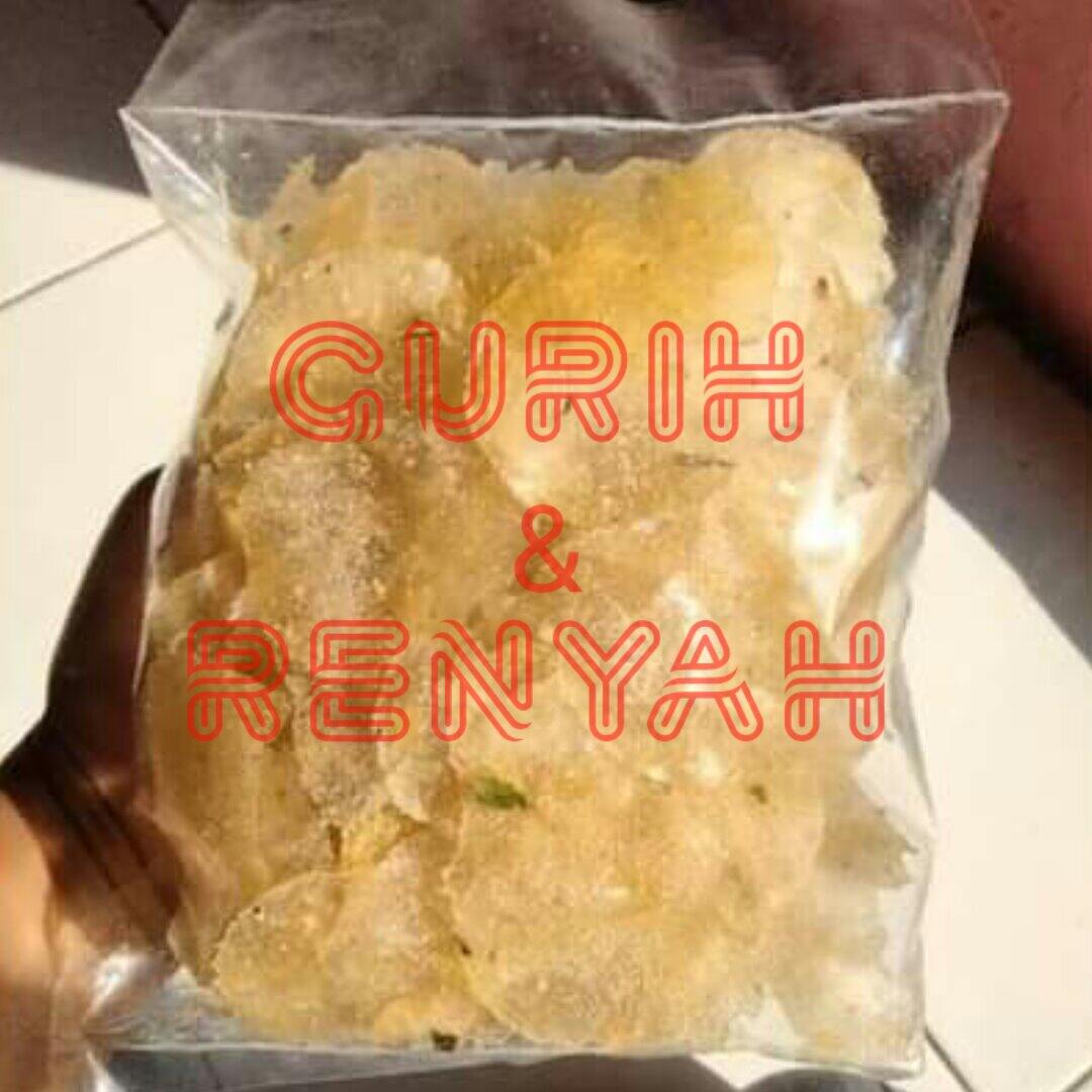 keripik kaca/kripca original dengan di taburi daun jeruk 250gram ...