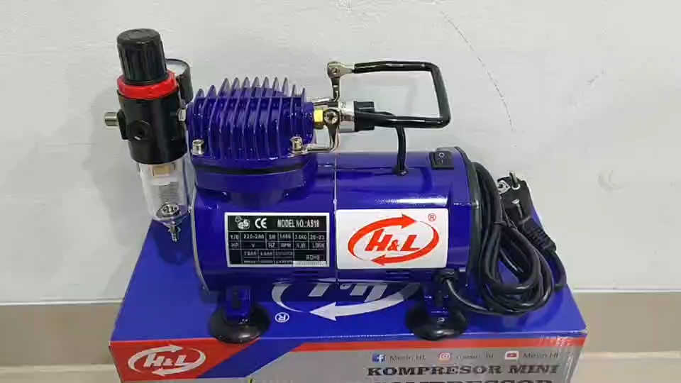 HL Mesin Kompresor Mini Kompresor 1 Set + Pen Air Brush Mini Kompressor ...